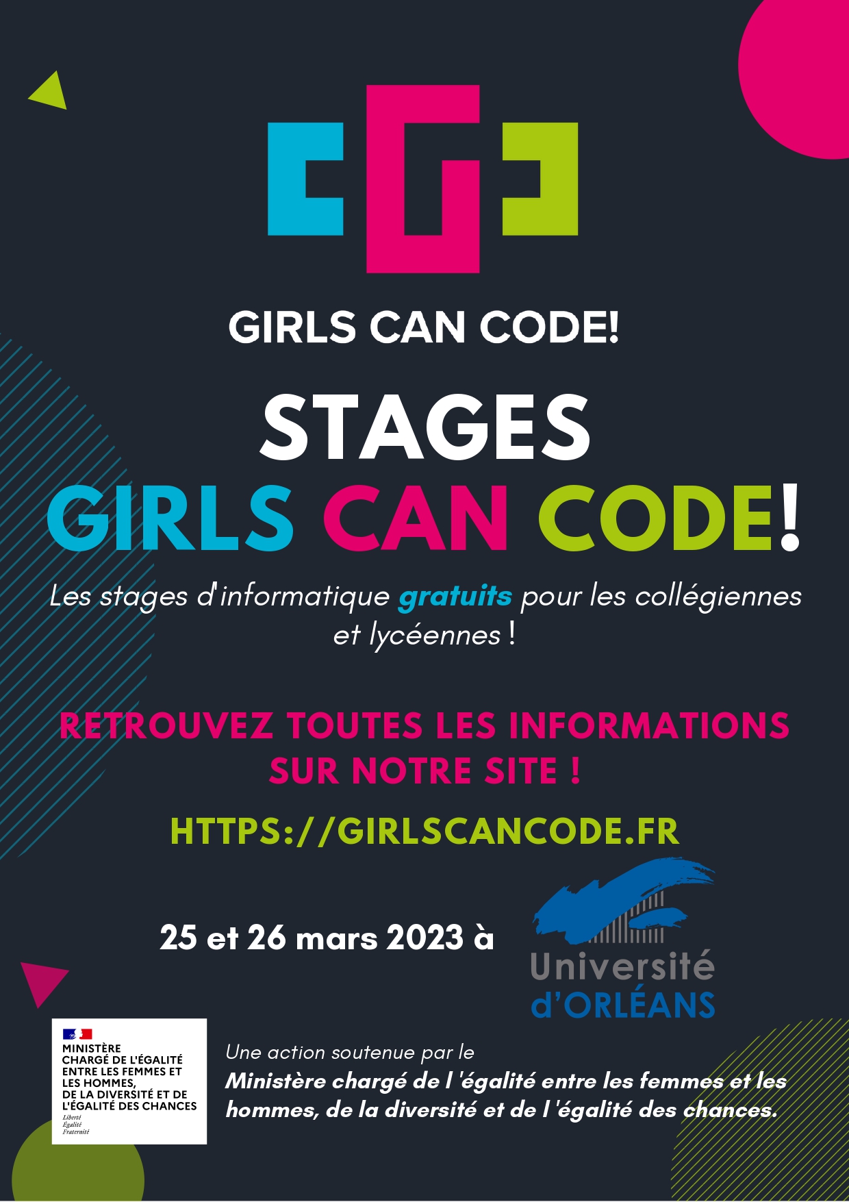 Girls can code ! - Lycée En Forêt, Montargis